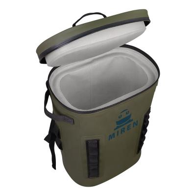 China Army Green Soft Cooler Backpack For Mountaineering Golf Hiking for sale