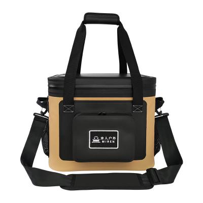 China Customizable 20L Cooler Bag In Khaki TPU Insulated And Leak-Proof Holds Up To 30cans Of Beer Or Beverages for sale
