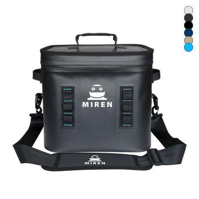China High Quality Customizable Insulated And Leak Proof 24 Can Black Soft Cooler Bag for sale