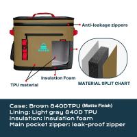 China 30 Can Soft Cooler Bag with 840D TPU Lining, Leakproof Insulated Design for sale