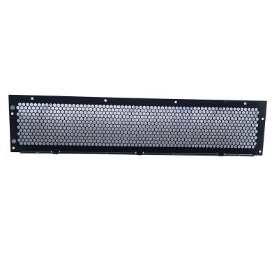 China Steel Aluminum Sheet Metal Fabrication Design 1U 2U 3U 4U 19 Inch Rack Vented Blanking Panel Metal Case Box for sale