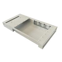 China Large Size Network Chassis with 0.1mm Tolerance and White Powder Spraying for Precision Sheet Metal Enclosure for sale