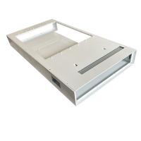 China Large Size Network Chassis with 0.1mm Tolerance and White Powder Spraying for Precision Sheet Metal Enclosure for sale