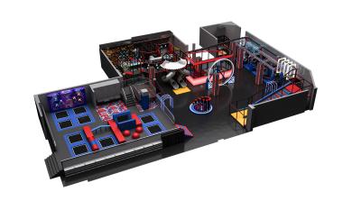 China Custom Indoor Trampoline Park Equipment for Kids with Multiple Activities for sale