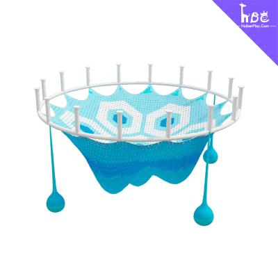 China Multi-Color Rainbow Climbing Net for Kids 5+ with Balls for sale