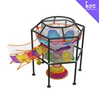 China Multi-color Rainbow Climbing Net for Kids Playground for sale