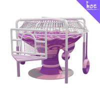 China Rainbow Playground Net for Kids with Soft Foam Balls for sale
