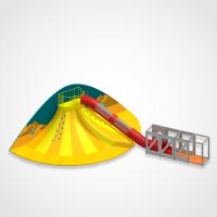 China Volcano Climbing Slide for Kids Indoor Outdoor Playground Equipment for sale