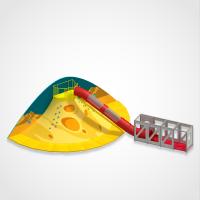 China Volcano Climbing Slide for Kids Indoor Outdoor Playground Equipment for sale