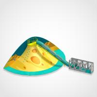 China Volcano Climbing Slide for Playgrounds Indoor Outdoor Use for sale