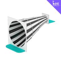 China Horn Shape Plastic Playground Slide for Kids 3-12 Years for sale