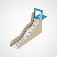 China Outdoor Playground Slide for Kids Ages 3-12, 500kg Capacity for sale