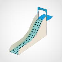 China Outdoor Playground Slide for Kids Ages 3-12, 500kg Capacity for sale