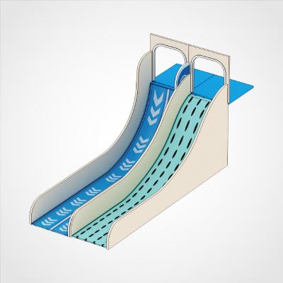 China Horn Shape Plastic Playground Slide for Kids Adults for sale