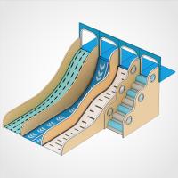 China Outdoor Playground Slide for Kids Ages 3-12, 500kg Capacity for sale