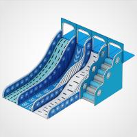 China Outdoor Playground Slide for Kids Ages 3-12, 500kg Capacity for sale