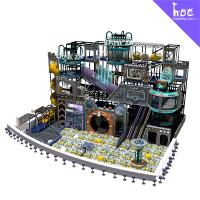 China Modular Indoor Play Structure for Kids Ages 2-12 with Slides and Ball Pits for sale