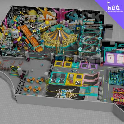 China Custom Indoor Playground Equipment with Slides and Climbing Walls for sale