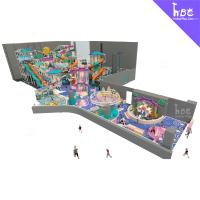 China Custom Indoor Play Structure for Kids with Slides and Climbing Walls for sale