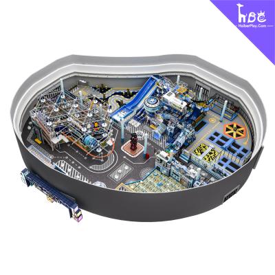 China Custom Indoor Play Structure for Kids with Slides and Climbing Walls for sale