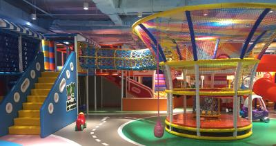 China Rainbow Climbing Net for Kids Playground with Soft Foam Balls for sale