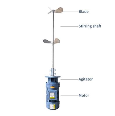 China Portable Water Paint Agitator Machine High Viscosity Liquid Mixer For Tank 1hp 220V for sale