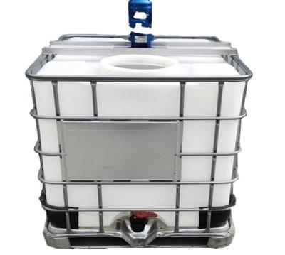 China 500 Liter Plastic Chemical IBC Tank Mixer Tote With Agitator ODM for sale