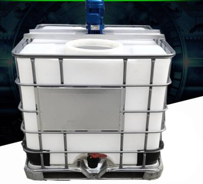 China High Speed Electric 265 Gallon IBC Tote Mixer Container Cream Homogenizing for sale