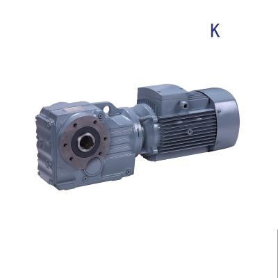 China Impact Worm Helical Gearbox 90 Degree Torque Arm KAT 107 5.5kw for sale