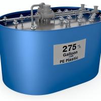 China 275 Gallon PE Plastic Agitator Mixing Tank Chemical Blending Tank FANBAO for Chemical Blending in Industrial Settings for sale