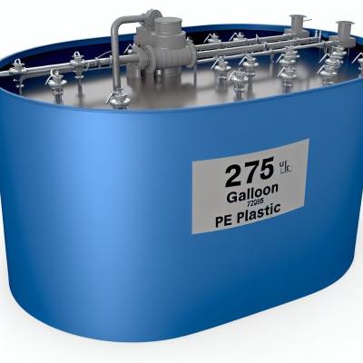 China 275 Gallon PE Plastic Agitator Mixing Tank Chemical Blending Tank FANBAO for Chemical Blending in Industrial Settings for sale