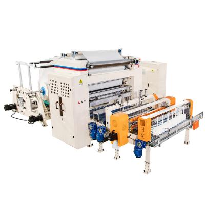 China Wallboard structure 100m/min automatic transfer soft facial tissue paper folding machine for sale