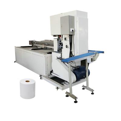China Industrial Toilet Paper Roll Cutting Machine Band Saw 15KW 15-30cuts/Min Full Automatic for sale