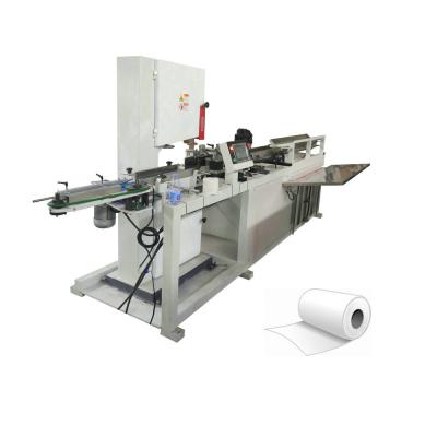 China Fully Automatic Toilet Paper Roll Cutting Machine Single Roll Cutting Machine 100cuts/min for sale