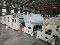 China Full Automatic 2 Color Printing Small Kitchen Towel And Toilet Paper Roll Making Machine Production Line for sale