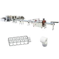 China High Speed Automatic Tissue Paper Toilet Roll Making Machine 5-8bags/Minute for sale