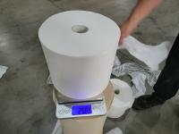 China Full automatic diameter 150-400mm maxi paper towel roll band saw cutting machine for sale