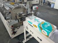 China Semi Automatic Multi Rolls Toilet Paper Kitchen Towel Packing Machine for sale