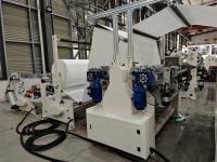 China Good price maxi tissue paper towel roll making machinery with flexographic color printing for sale