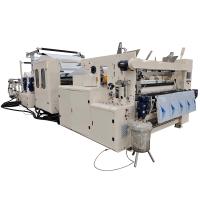 China Good price maxi tissue paper towel roll making machinery with flexographic color printing for sale