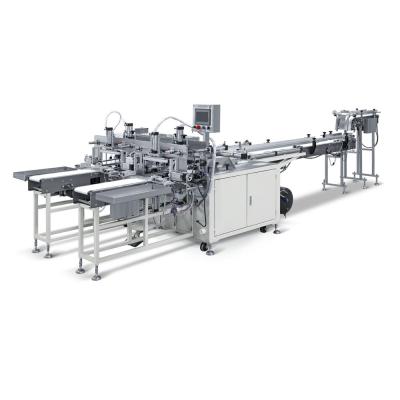 China 220V Double Head Napkin Tissue Paper Bundle Packing Machine 14-18bags/minute for sale