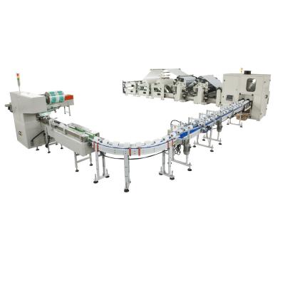 China High Speed Color Glue Toilet Paper Single Roll Packing Production Line for sale