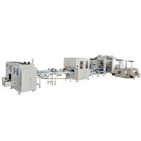 China Hanging Type V Fold Facial Tissue Machine Full Automatic Bottom Output for sale