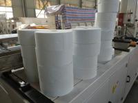 China Automatic Maxi Toilet Paper Big Tissue Roll Band Saw Cutting Machine Jumbo Roll Paper Cutting Machine for sale