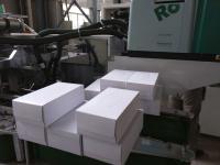 China Fully Automatic V Fold Facial Tissue Paper Boxed Packing Machine for sale