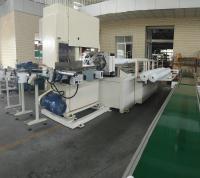 China Automatic Maxi Toilet Paper Tissue Roll Band Saw Cutting Machine Big Diameter 150-300mm Adjustable for sale