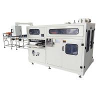 China Full Automatic Bottom Drawing V fold Facial Tissue Paper Making Machine Production Line for sale