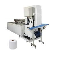 China Maxi Roll Toilet Paper Slitting Machine For Manufacturing Plants 15-30cuts/minute for sale