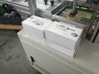 China Low Investment Semi Automatic Facial Tissue Paper Packing Machine 36-40 boxes/min for sale