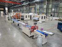 China Semi Automatic 8/10/12 Rolls Small Toilet Roll Paper Packing And Sealing Machine Sale for sale